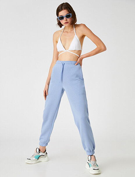 Koton Kadın Jogger Eşofman Altı Beli Lastikli Cepli