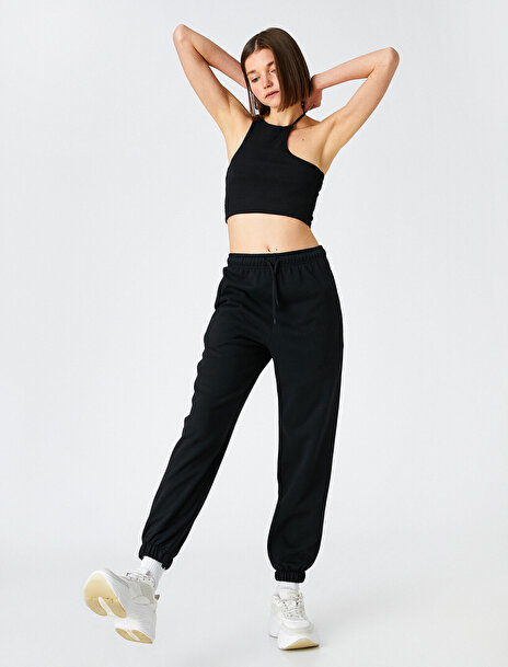 Koton Kadın Jogger Eşofman Altı Beli Lastikli Cepli