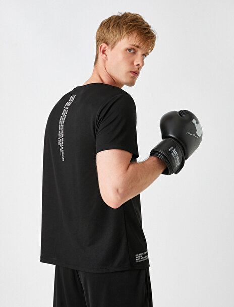 Koton Erkek Dikişsiz Baskılı Spor Tişört