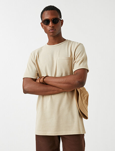 Koton Erkek Cepli Basic Tişört