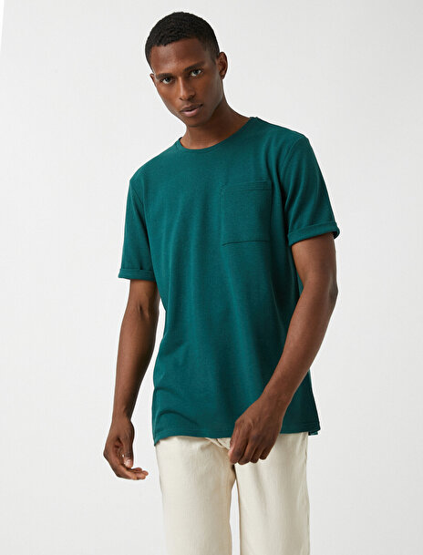 Koton Erkek Cepli Basic Tişört