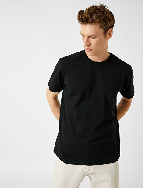 Koton Erkek Regular Fit Bisiklet Yaka Basic Tişört