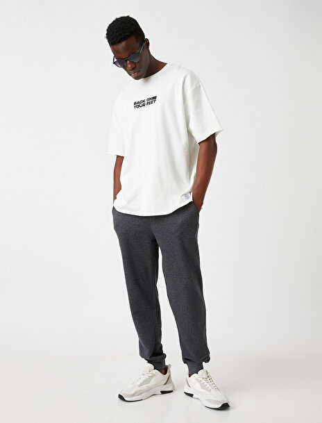 Koton Erkek Melanj Jogger Eşofman Altı