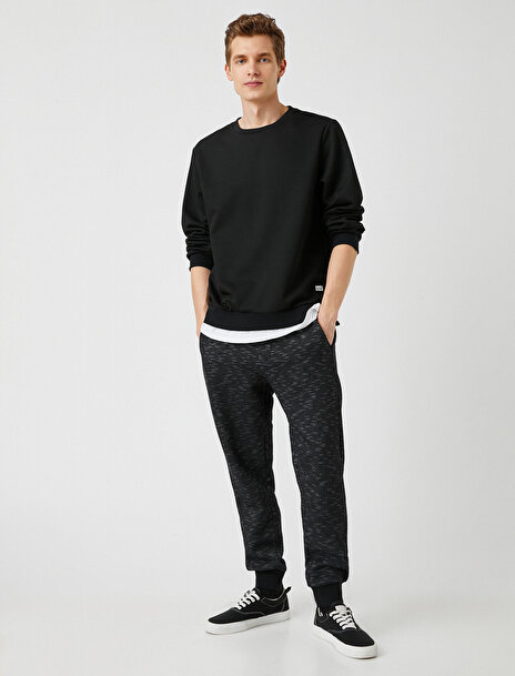 Koton Erkek Kırçıllı Jogger Eşofman Altı