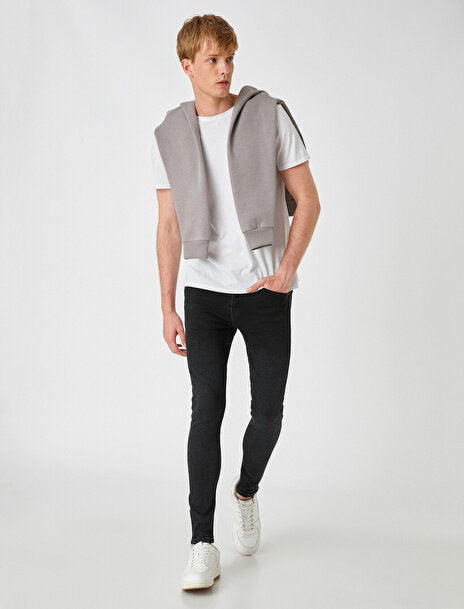 Koton Erkek Super Skinny Fit Kot Pantolon - Justin Jean