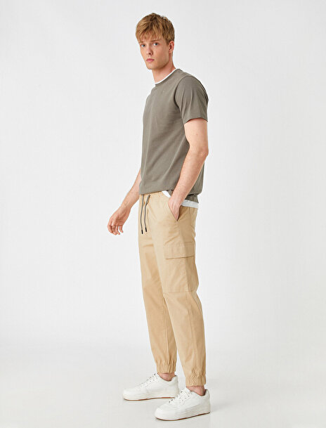 Koton Erkek Bağcıklı Kargo Pantolon