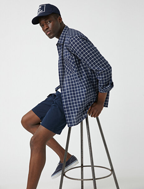 Koton Erkek Cepli Kareli Gömlek