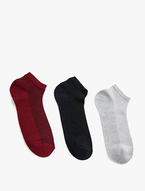 Koton Erkek 3'lü Desenli Çorap Seti