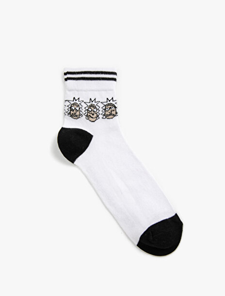 Koton Erkek Rick and Morty Lisanslı Çorap