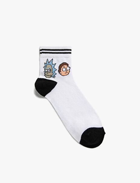Koton Erkek Rick and Morty Lisanslı Çorap