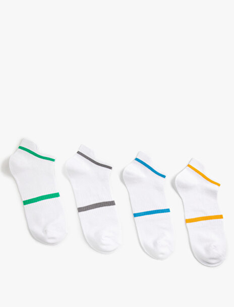 Koton Erkek 4'lü Çizgili Çorap Seti