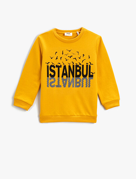 Koton Erkek Çocuk İstanbul Baskılı Sweatshirt Uzun Kollu Bisiklet Yaka Koton Erkek Çocuk İstanbul Baskılı Sweatshirt Uzun Kollu Bisiklet Yaka