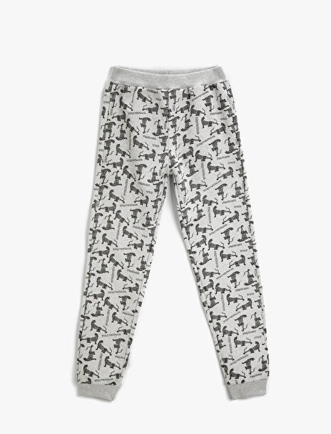 Koton Erkek Çocuk Baskılı Jogger Eşofman Altı Elastik Bel Bantlı Koton Erkek Çocuk Baskılı Jogger Eşofman Altı Elastik Bel Bantlı