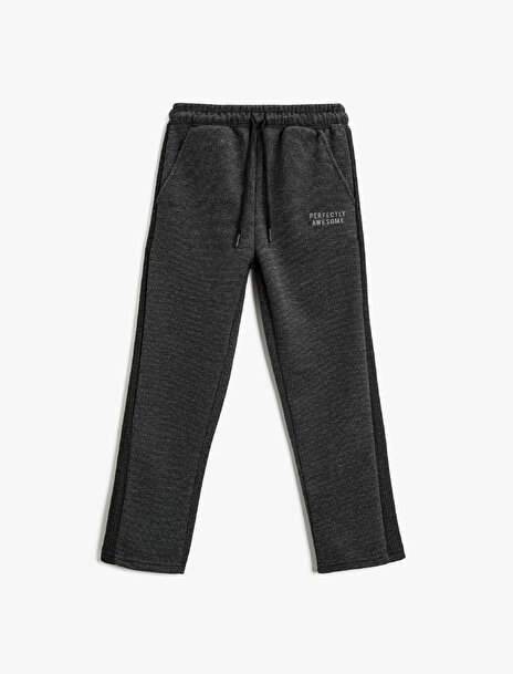 Koton Erkek Çocuk Baskılı Eşofman Altı Cepli Beli Bağlamalı Lastikli