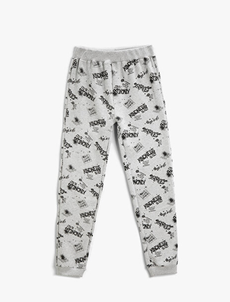 Koton Erkek Çocuk Baskılı Jogger Eşofman Altı Elastik Bel Bantlı Koton Erkek Çocuk Baskılı Jogger Eşofman Altı Elastik Bel Bantlı