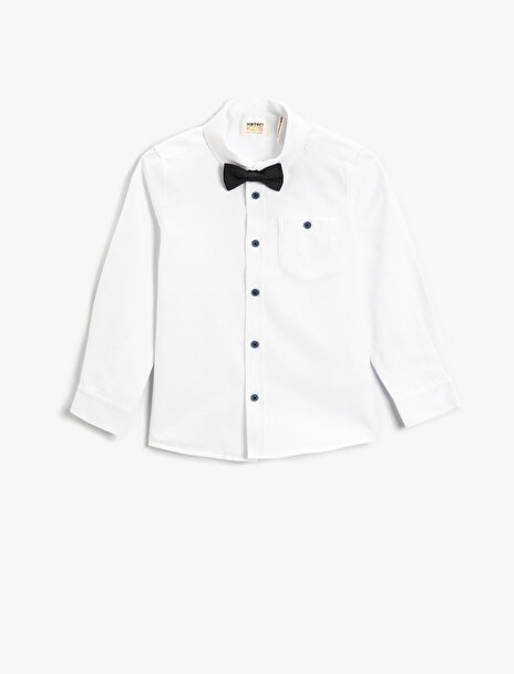 Koton Erkek Çocuk Papyonlu Uzun Kollu Gömlek