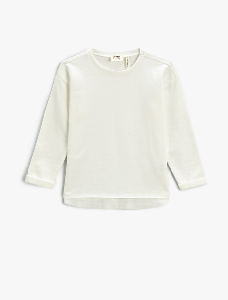 Koton Kız Çocuk Uzun Kollu Basic Sweatshirt Pamuklu Bisiklet Yaka Koton Kız Çocuk Uzun Kollu Basic Sweatshirt Pamuklu Bisiklet Yaka