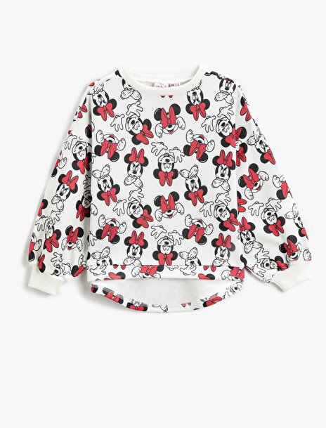 Koton Kız Çocuk Minnie Mouse Baskılı Oversize Sweatshirt Lisanslı Koton Kız Çocuk Minnie Mouse Baskılı Oversize Sweatshirt Lisanslı