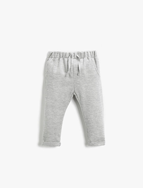 Koton Erkek Çocuk Eşofman Altı Dokulu Belden Bağlamalı