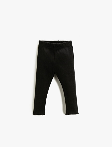 Koton Kız Çocuk Ribanalı Pamuklu Tayt Beli Lastikli