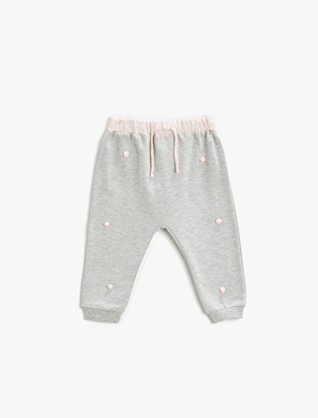Koton Kız Çocuk Jogger Eşofman Altı Belden Bağlamalı