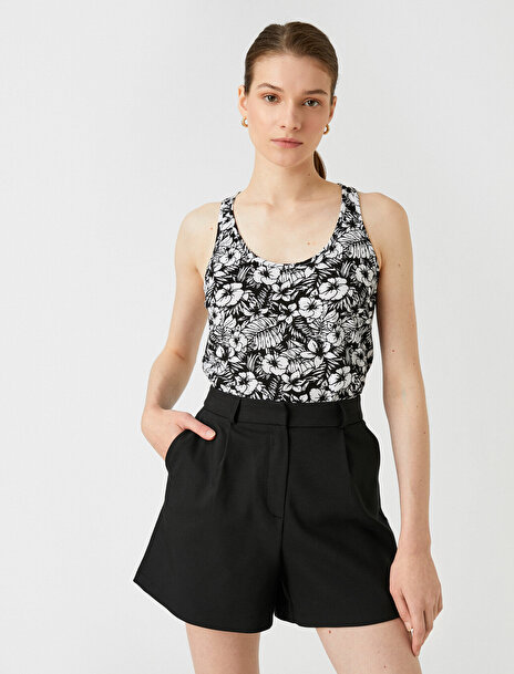 Koton Kadın Çiçek Desenli U Yaka Atlet Kalın Askılı Koton Kadın Çiçek Desenli U Yaka Atlet Kalın Askılı