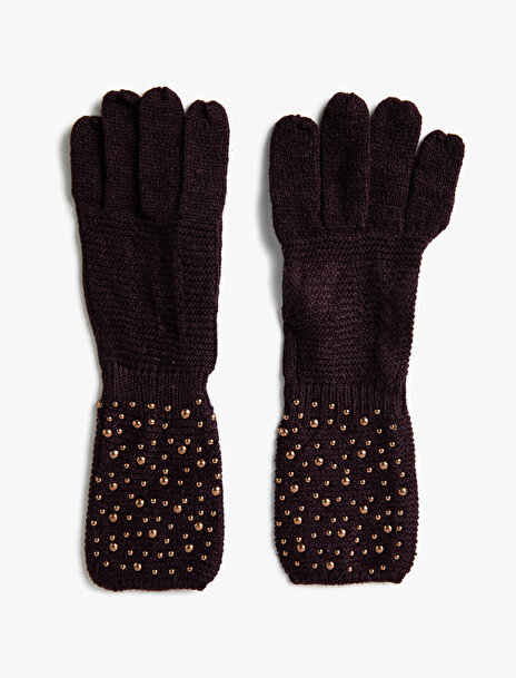 Koton Kadın Boncuk Detaylı Eldiven