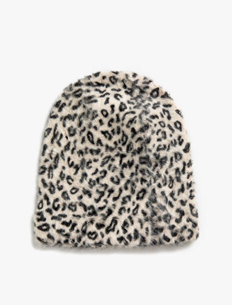 Koton Kadın Leopar Desenli Bere