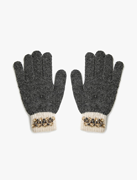 Koton Kadın Taş Detaylı Eldiven
