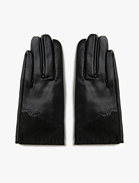 Koton Kadın Deri Görünümlü Eldiven