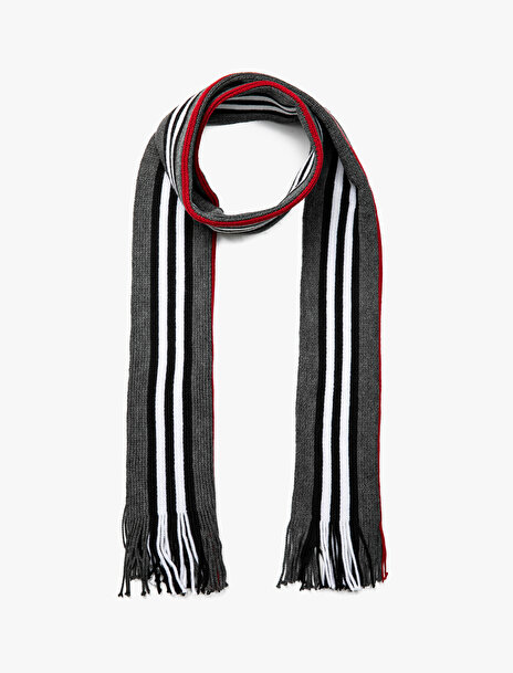 Koton Erkek Çizgili Atkı