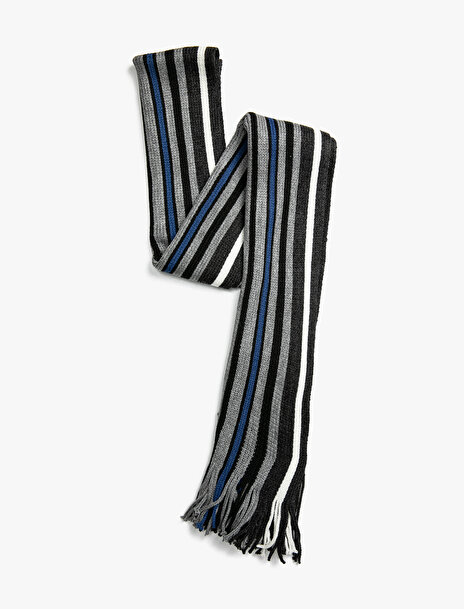 Koton Erkek Çizgili Atkı