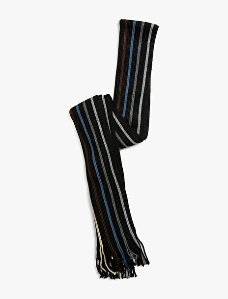 Koton Erkek Çizgili Atkı