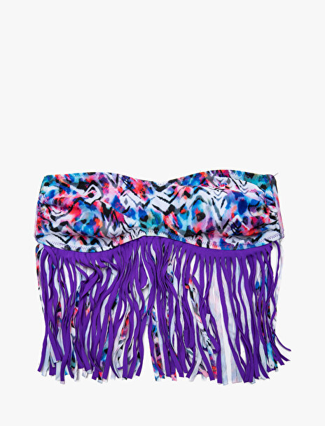 Koton Kadın Kadın Mix & Match Püsküllü Bikini Üst