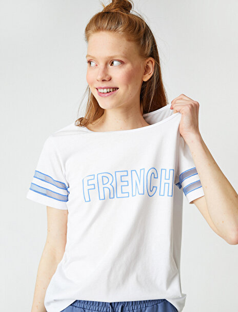 Koton Kadın Kadın Yazı Baskılı T-Shirt