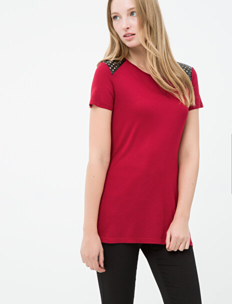Koton Kadın Omuz Detaylı T-Shirt