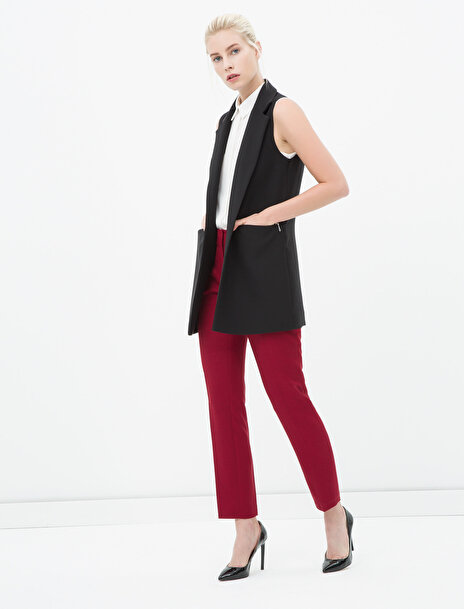 Koton Kadın Dar Kesim Yelek