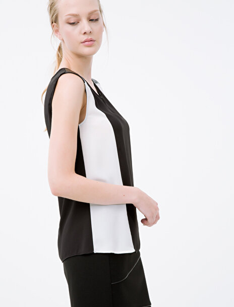 Koton Kadın Renk Detaylı Bluz