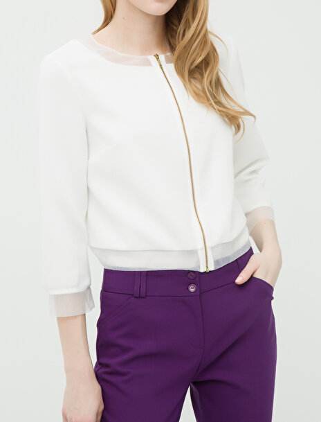 Koton Kadın Fermuar Detaylı Ceket Koton Kadın Fermuar Detaylı Ceket