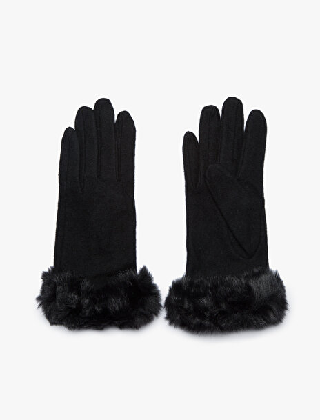Koton Kadın Kürk Detaylı Eldiven Koton Kadın Kürk Detaylı Eldiven
