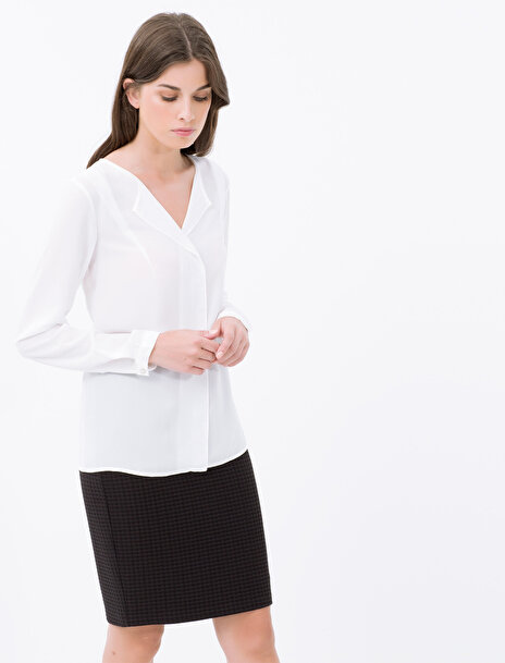 Koton Kadın V Yakalı Bluz