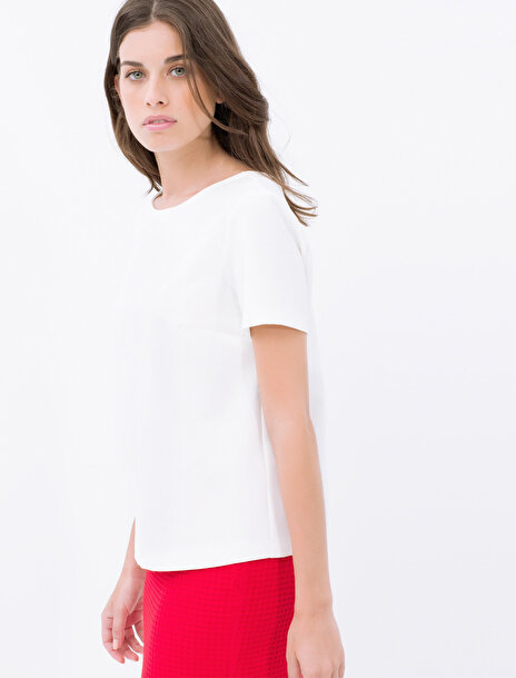 Koton Kadın Oyuk Yaka Bluz