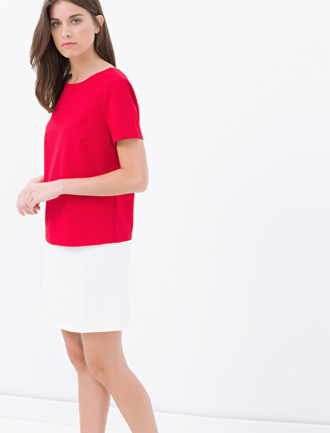 Koton Kadın Oyuk Yaka Bluz