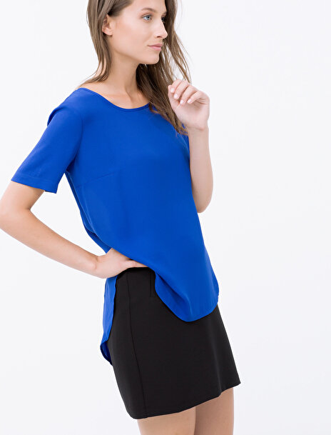 Koton Kadın Oyuk Yaka Bluz