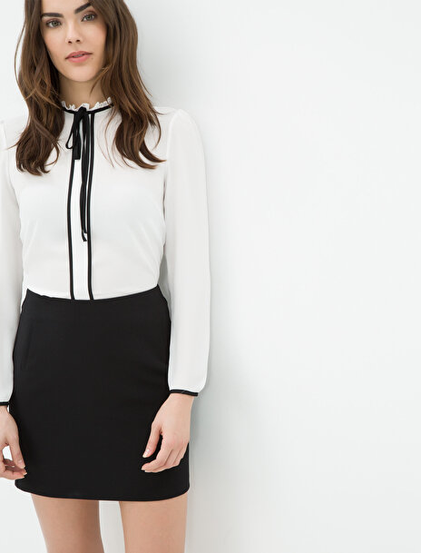 Koton Kadın Biye Detaylı Bluz