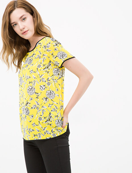 Koton Kadın Çiçek Desenli Bluz