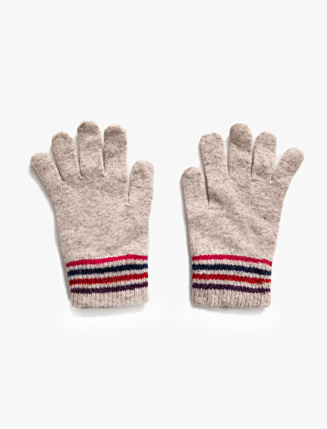 Koton Kadın Çizgili Eldiven