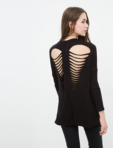 Koton Kadın Sırt  Detaylı Hırka