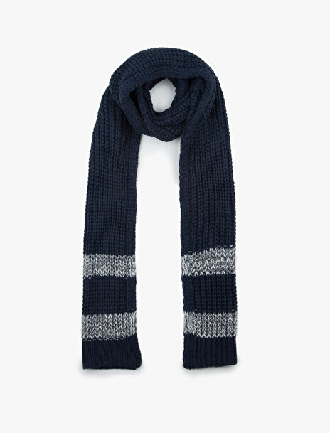 Koton Erkek Çizgili Atkı