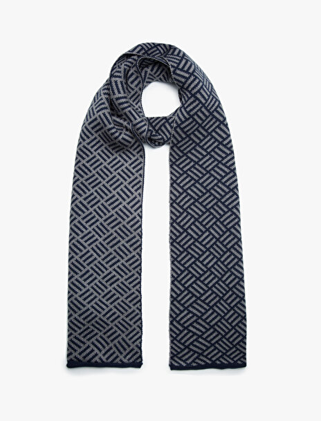 Koton Erkek Desenli Atkı